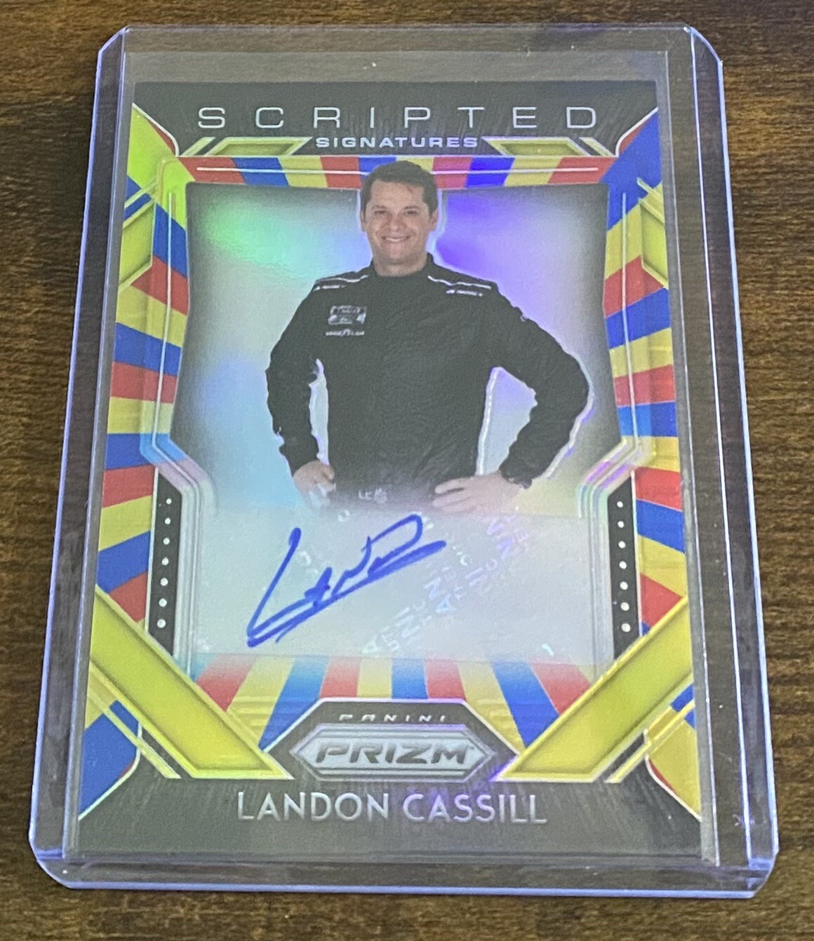2020 Panini Prizm - Scripted Signatures Landon Cassill #SS-LC Rainbow ...