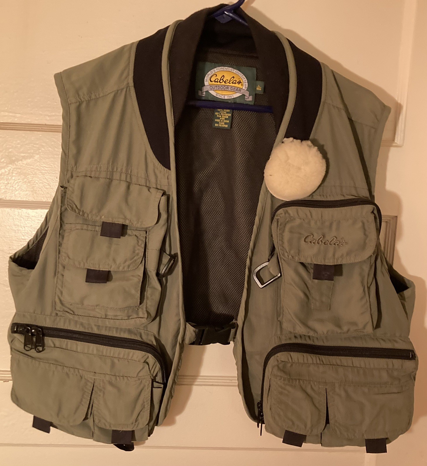 Cabela's Fly Fishing Vest Mens Large Olive Green | eBay