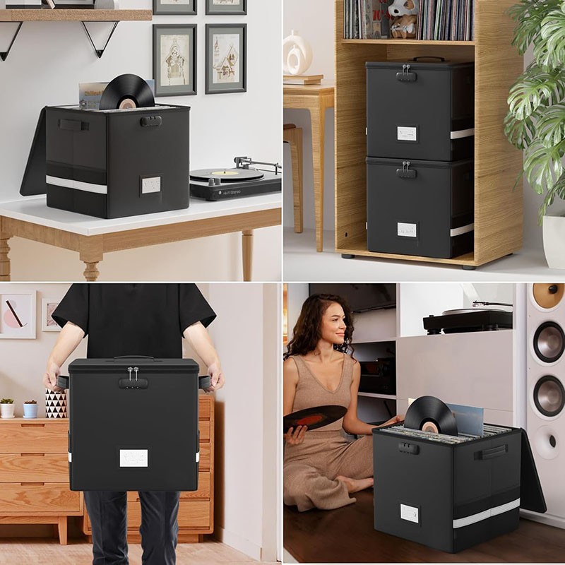 Fireproof Document Box with Lock File Storage Organizer Box Waterproof ...