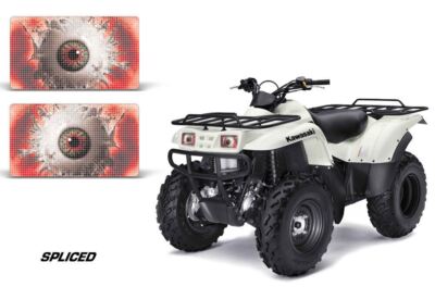 ATV Headlight Eye Graphics Kit Decal Cover For Kawasaki Prairie 360 ...