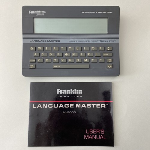 Franklin Language Master LM-2000 Electronic Dictionary Thesaurus ...