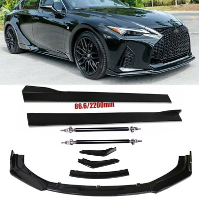 For Lexus IS250 IS350 Front Bumper Lip Splitter Spoiler Strut Rods ...