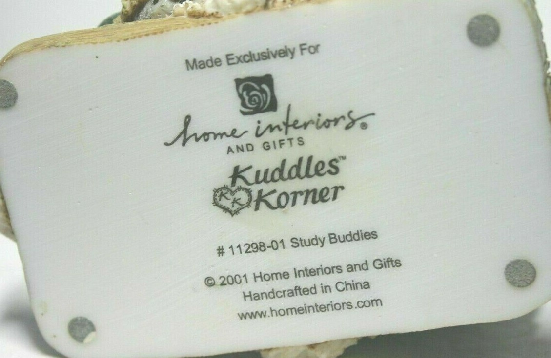 Study Buddies Bears Figurine by Kuddles Korner for Home Interiors ...