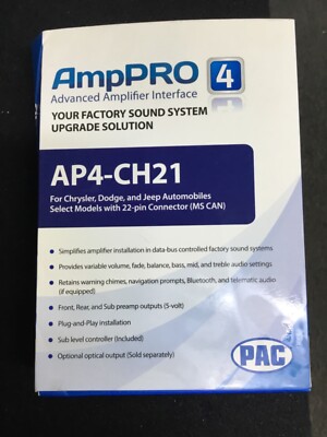 AmpPRO 4 AP4-Ch21 Advanced Amplifier Interface for Chrysler, Dodge, and Jeep | eBay