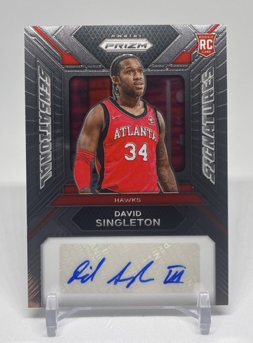 David Singleton 2023-24 Panini Prizm Sensational Signatures Rookie Card ...