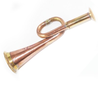 New Vintage Brass Single Round Horn Nautical Home Office Decor ...