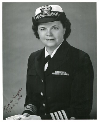 Capt Ruth Agatha Houghton Director Navy Nurse Corps WWII Signed ...