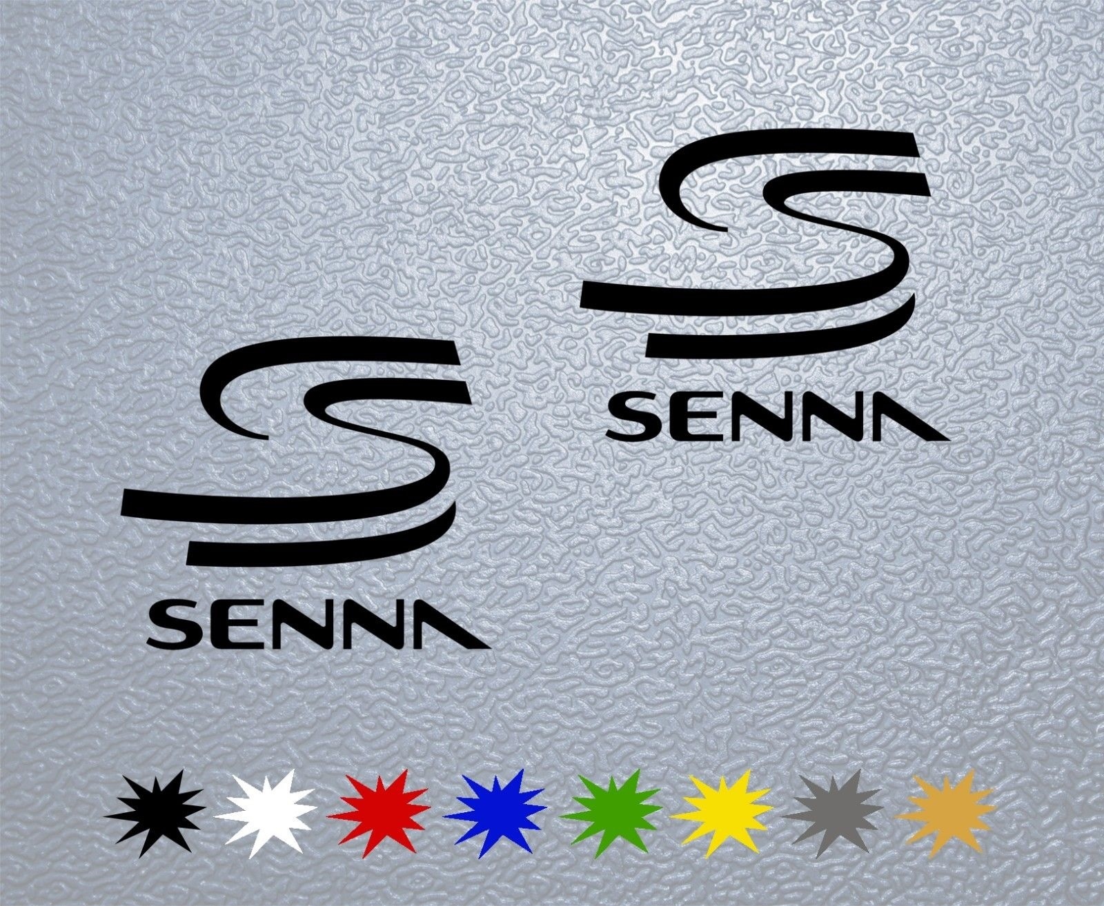 STICKER PEGATINA DECAL VINYL Double SS Ayrton Senna | eBay