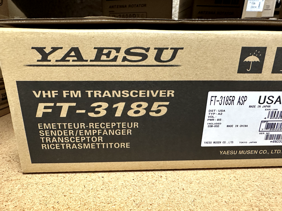 Yaesu FT-3185RASP 85 WATTS 144 MHz 2 Meter Mobile Transceiver With ASP | eBay