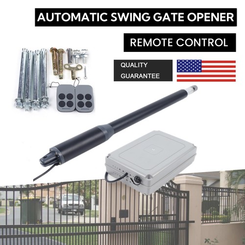 110V Automatic Gate Opener Arm Single Swing Gate Opener 325lbs w ...