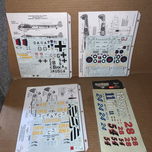 Lot Of Super Scale & Blue Ridge Airplane Model Decals (Lot 3) | eBay