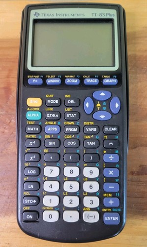 Texas Instruments TI-83 Plus Graphing Calculator Tested Working w ...
