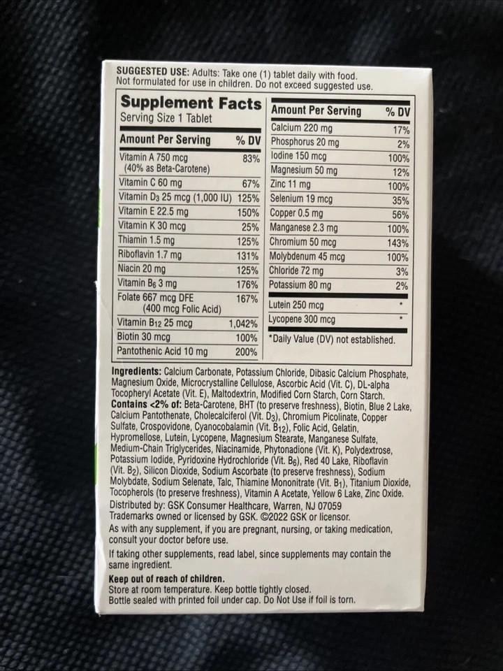 Centrum Silver Adults 50+ Multivitamin/Multimineral Supplement 125 Ct ...