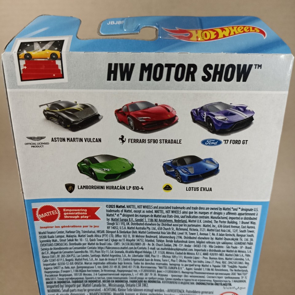 Hot Wheels 2025 HW Motor Show 5-Pack Ferrari Aston Ford Lamborghini ...