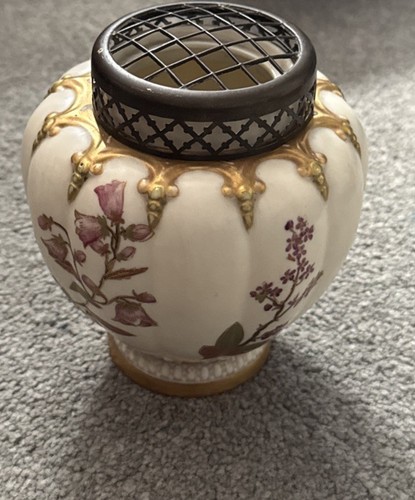 Antique Flower Vase / Jar The Stuart Royal Worcester Porcelain For ...