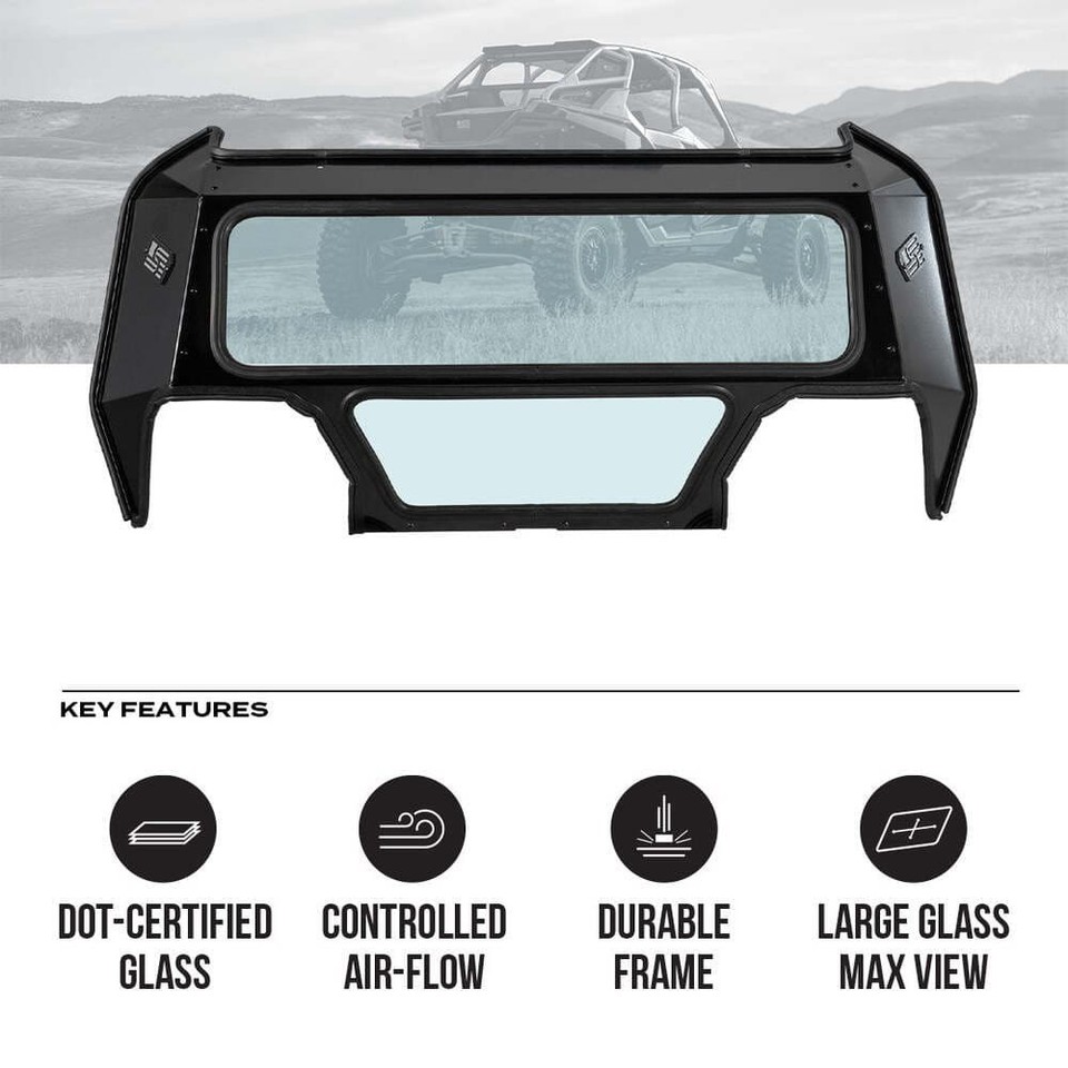 Super Comp Polaris RZR Pro R Rear Windshield | eBay