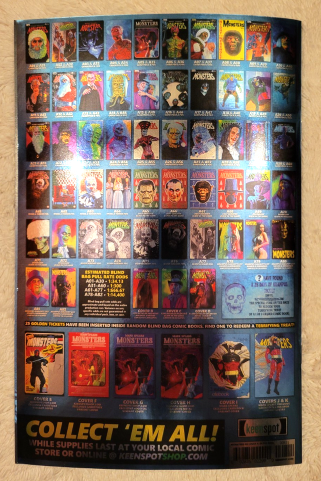 MARK SPEARS MONSTERS #8 BLIND BAG VARIANT FOIL COVER PULL #A47 ...