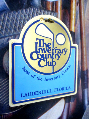 vtg - PGA Golf Bag Tag - THE INVERRARY COUNTRY CLUB cc - Lauderhill FL ...