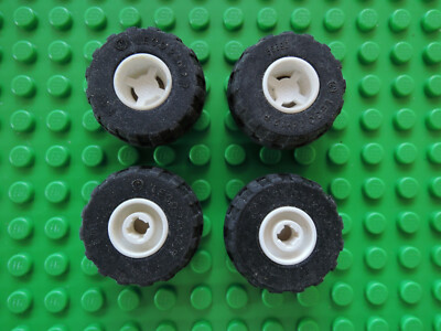 Lego 4 x Reifen 6014bc04 56890 weiß 24x12 mm Ballon 7737 4433 4209 ...