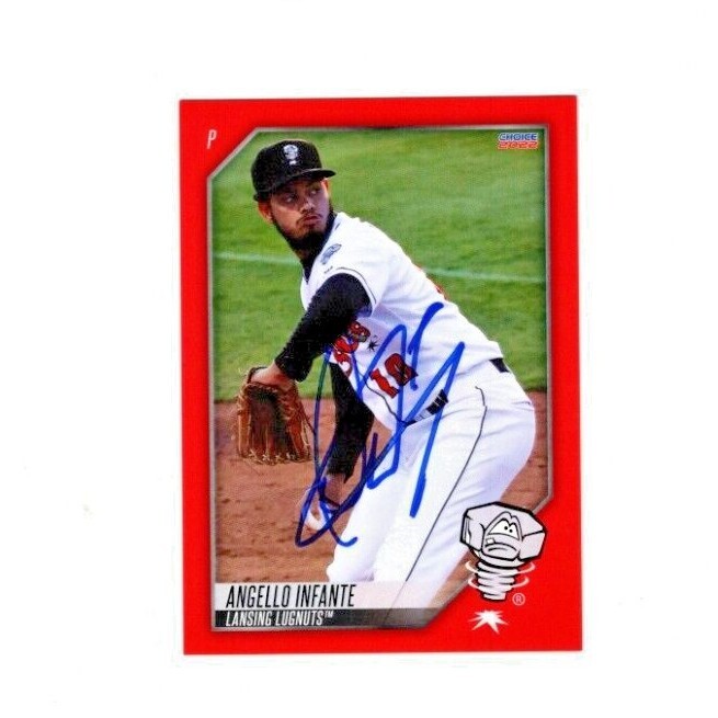 Angello Infante signed autograph 2022 Lansing Lugnuts baseball card ...