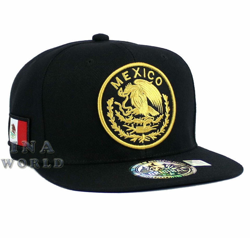 MEXICAN Hat MEXICO Federal Logo State Embroidery Snapback Flat Bill ...