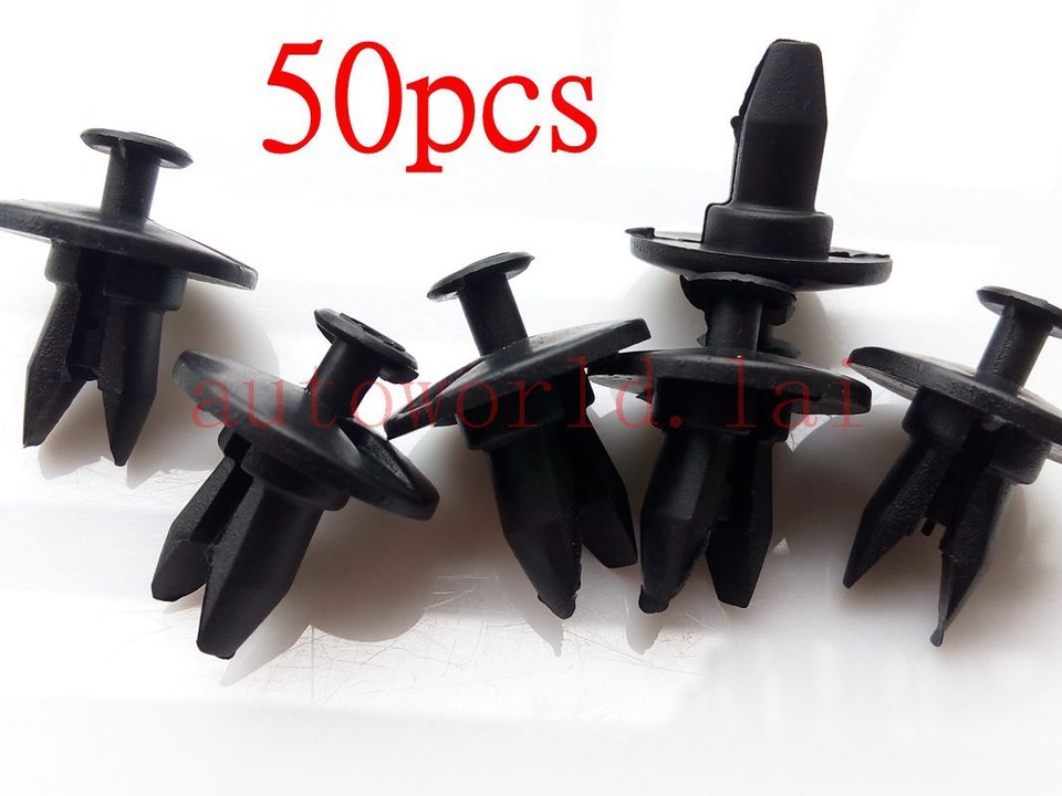 50 Fascia Clip Push Type Retainer Bumper Pad Blind Rivet 5973400 For GM ...