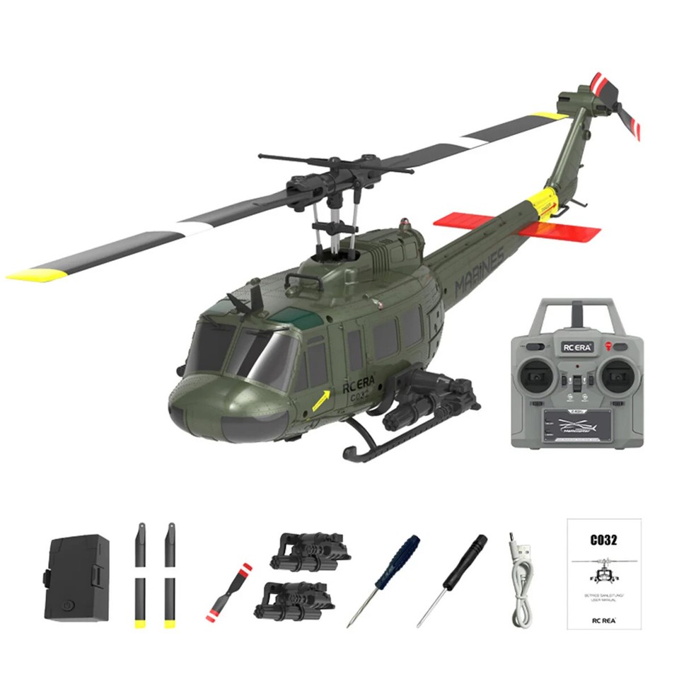 Remote Control Helicopter 1/48 6CH RTF Flybarless 3D Stunt Optical Flow ...