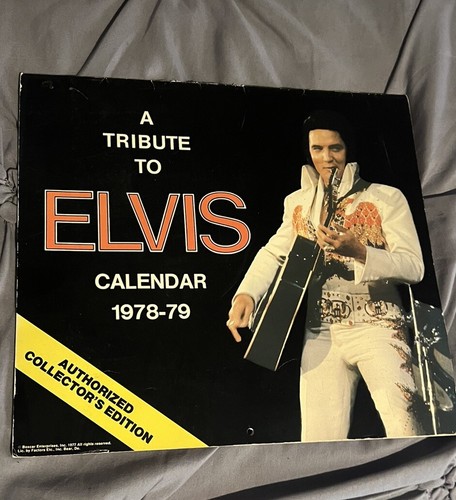 Elvis Presley King Of Rock N Roll calendar 1978-1979 vntg collector’s ...