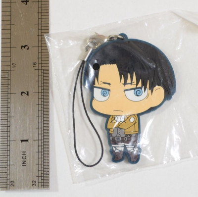 Attack on Titan Levi Ackerman Rubber Strap Keychain Anime sk483 | eBay