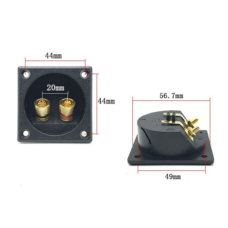 Car Stereo Speaker Box Terminal Round Spring Cup Connector Subwoofer ...