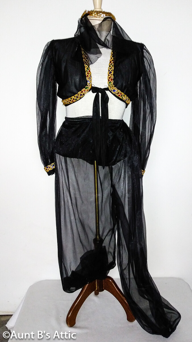 Black Genie Sheer Pants