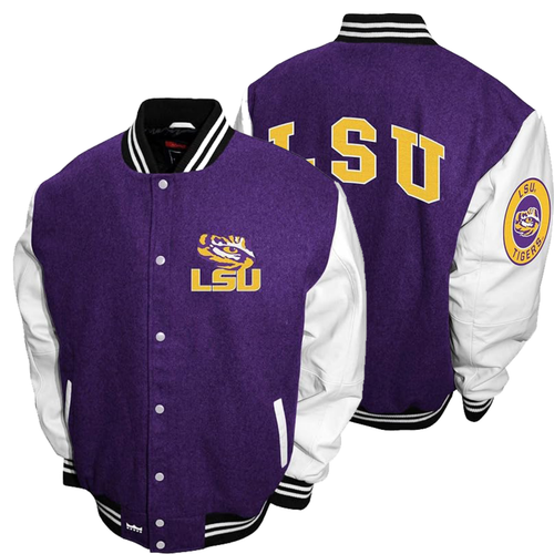 LSU Football Jacket Louisiana State Lettermen Varsity Jacket US Tarrif ...