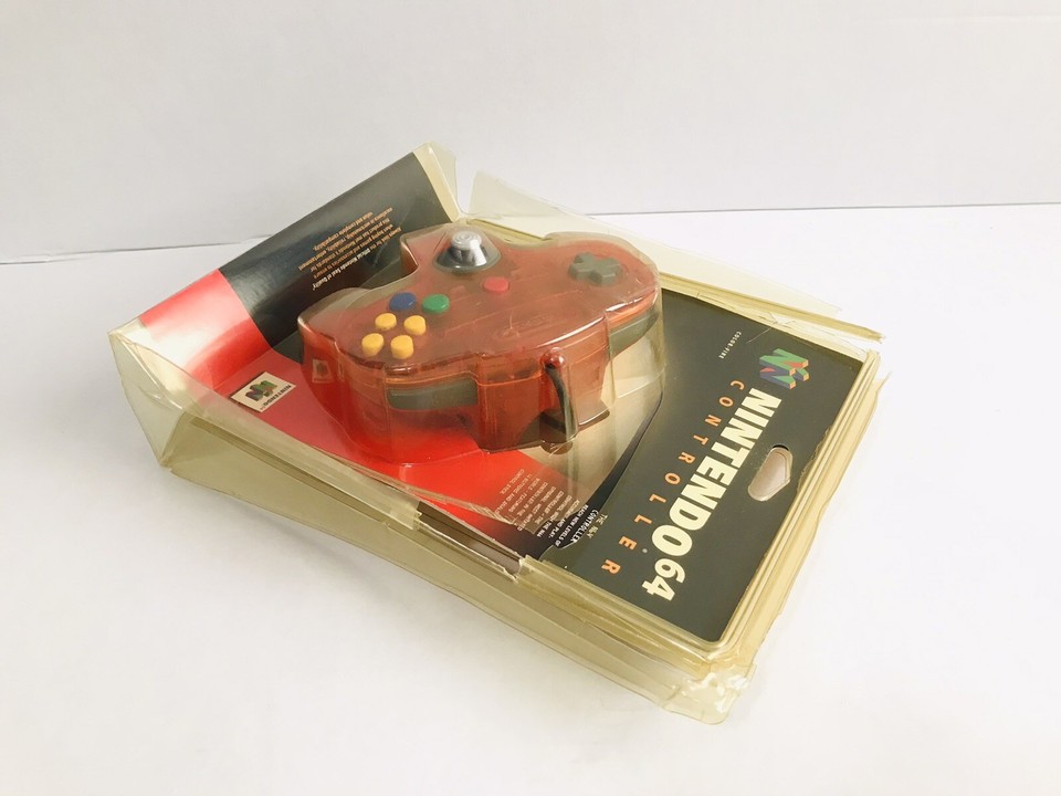 ORIGINAL AUTHENTIC NINTENDO N64 CONTROLLER FIRE ORANGE BLISTER | eBay