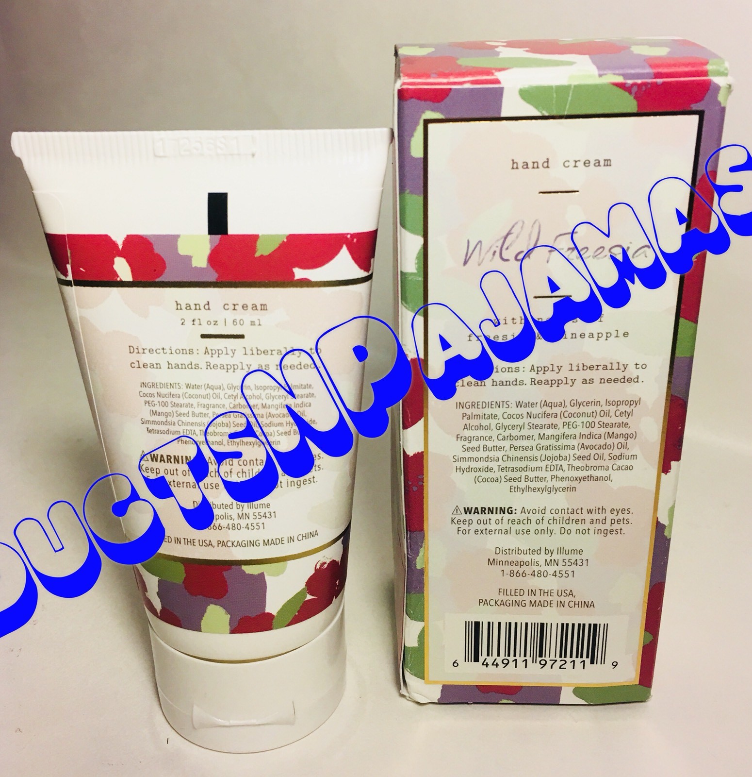 NEW Illume WILD FREESIA Hand Cream 2fl.oz/60ml NEW in RETAIL BOX Free ...