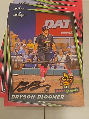 Bryson Bloomer signed 2024 leaf card autographed savannah party animals ...