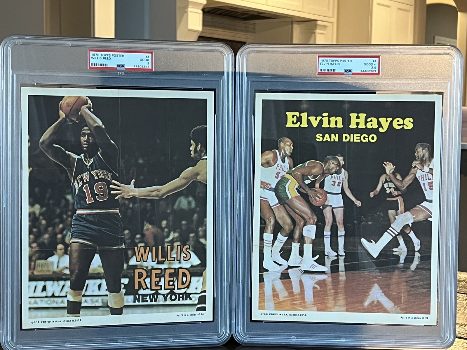 1970 Topps Basketball Poster Complete Set PSA Set Registry Ultra Rare ...