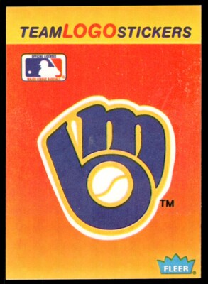 1991 Fleer Team Logo Stickers Milwaukee Brewers | eBay