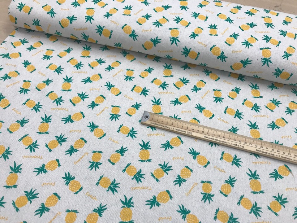 VINTAGE retro fabric designer material furnishing fabric canvas cotton ...