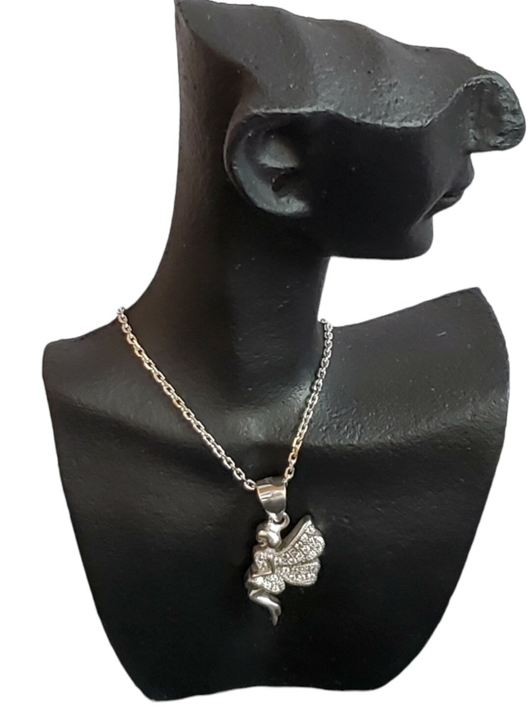 Pendent and chain Sterling silver angel. | eBay UK