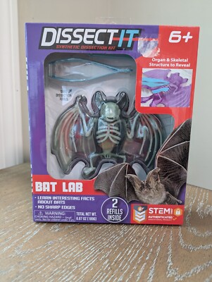 STEM - NEW Dissect-it Synthetic Lab Dissection Toy Project Bat Biology ...
