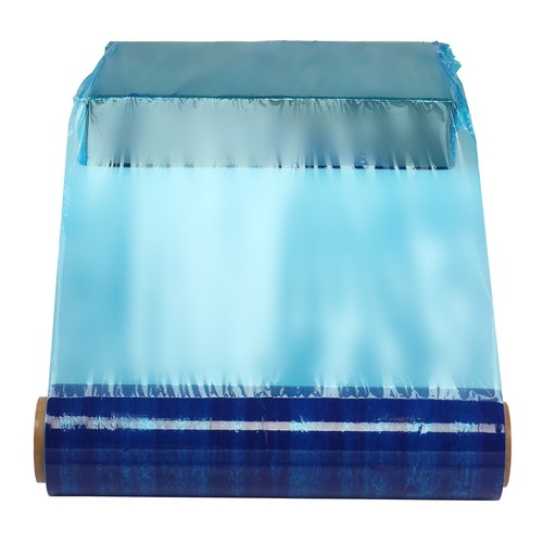 18 Inch Blue Stretch Film 1500 Feet 80 Gauge Pallet Shrink Wrap 4 Rolls ...