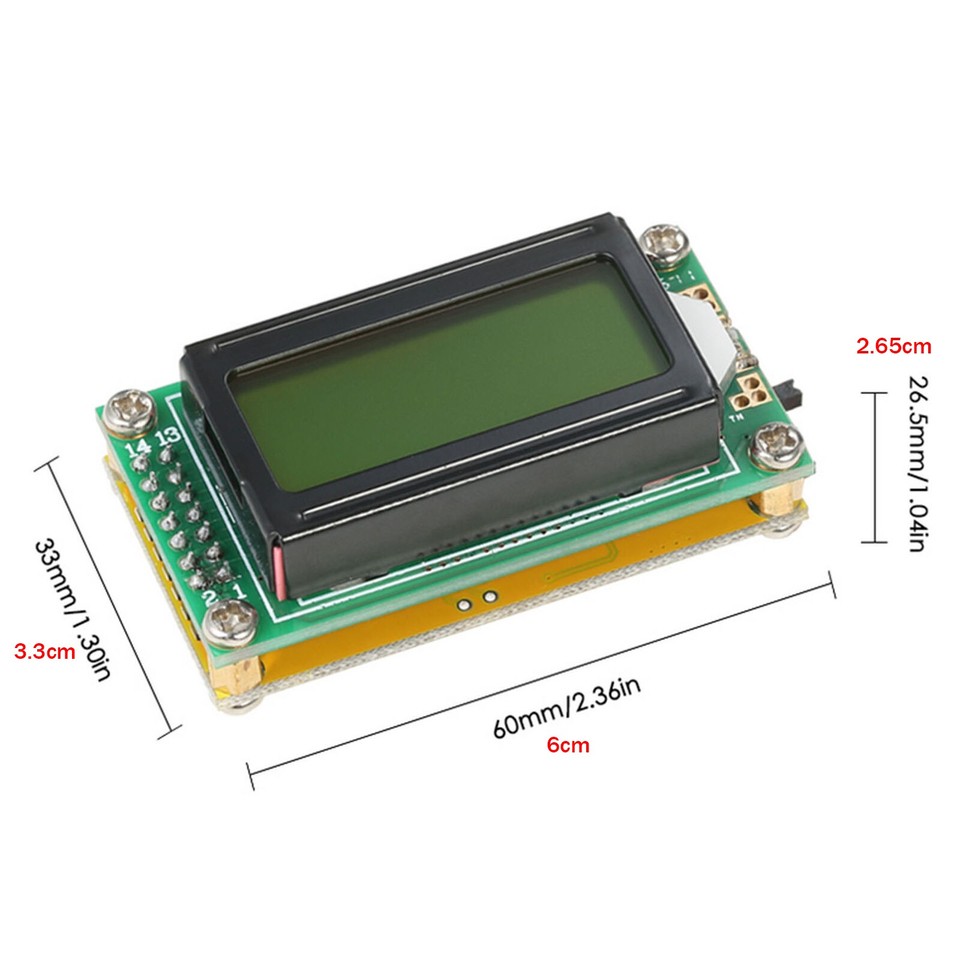 High Accuracy RF 1~500MHz Ham Radio DIY Frequency Counter Tester LCD ...