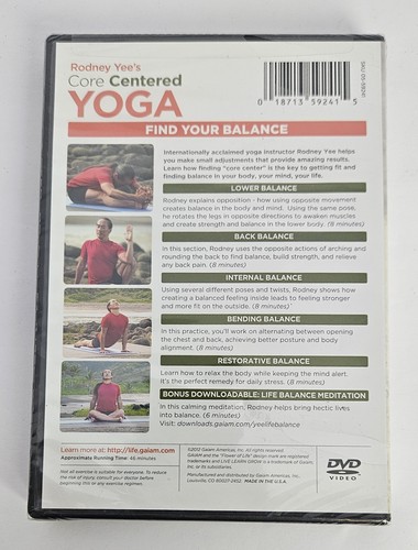 Rodney Yee's Core Centered Yoga: Find Your Balance 5 Practices On One ...