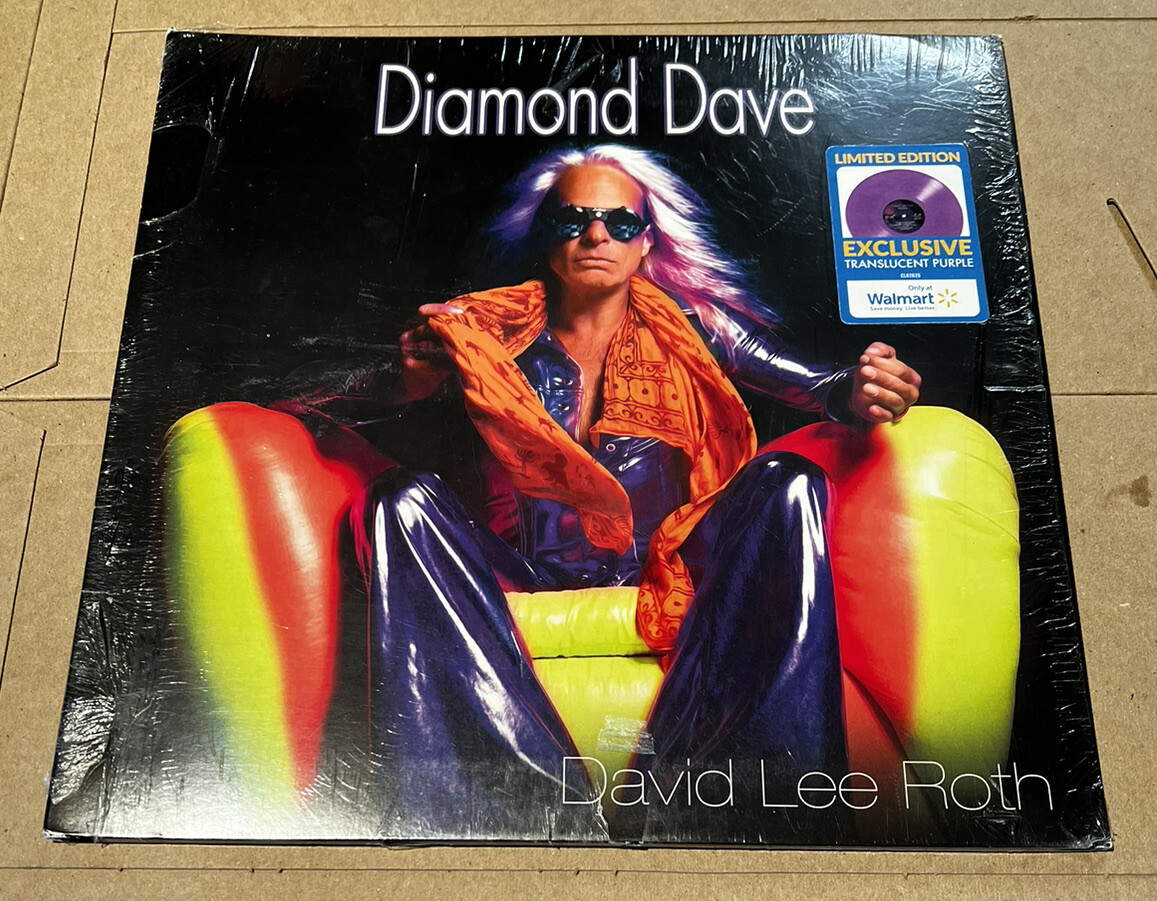 David Lee Roth Diamond Dave LP PINK Colored Vinyl Gatefold ShrinkWrap ...