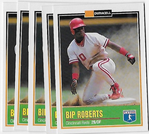 1993 Duracell Bip Roberts Card# 18 of 24 ** Reds ** Rare Oddball ...