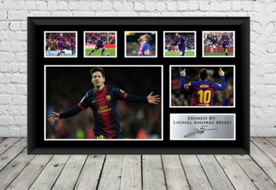 Lionel Messi Signed Poster Photo Print Autographed Football Memorabilia ...