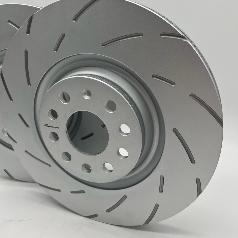 Front Grooved Brake Discs (Pair) for Audi S3 8V 2.0 Quattro Saloon ...