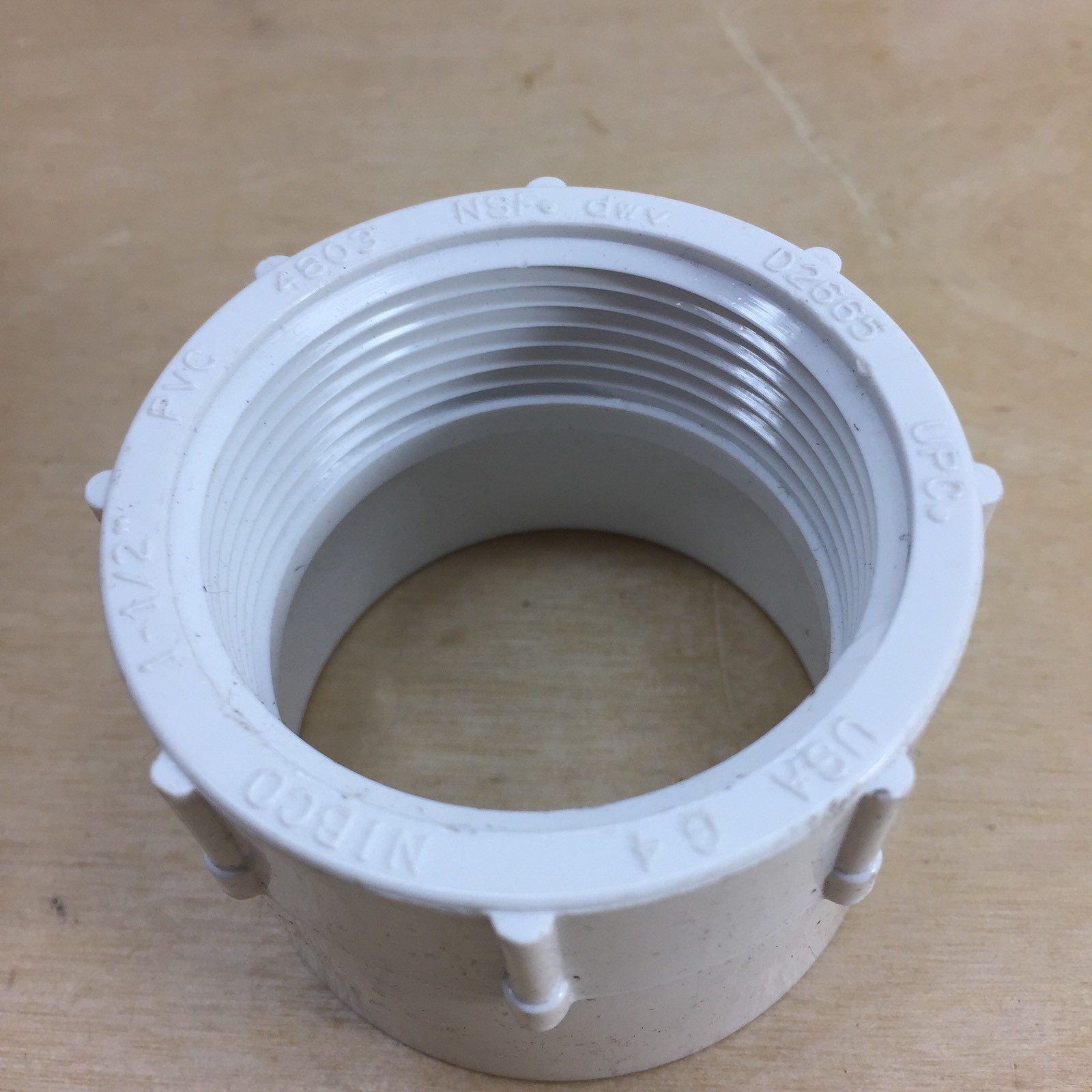 LOT OF 25 NIBCO 1 -1/2" PVC 4803 NSF DWV D2665 UPC USA G4 | eBay