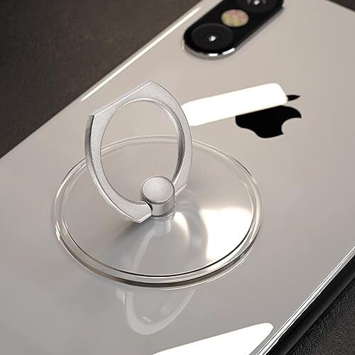 2pcs Transparent Clear Phone Ring Grips Holder Kickstand 360° Rotation ...