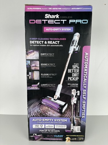 NEW Shark Detect Pro Auto-Empty Bagless Cordless HEPA Filter Stick ...
